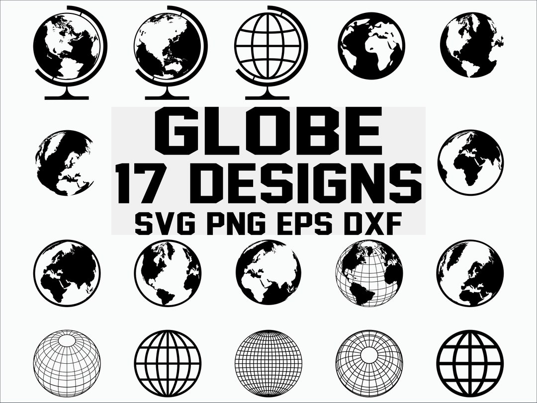 Globe SVG/ Planet Earth Svg/ Earth Svg/ Globe Clipart/ Cut Files ...