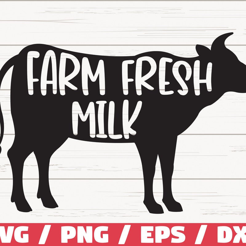 Fresh Milk Svg - Etsy