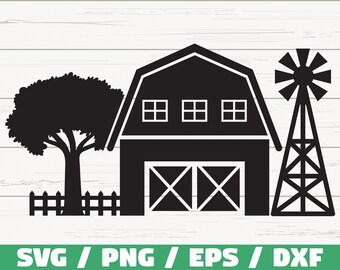 Farm SVG Cut File Commercial Use Instant Download Printable Vector Clip ...