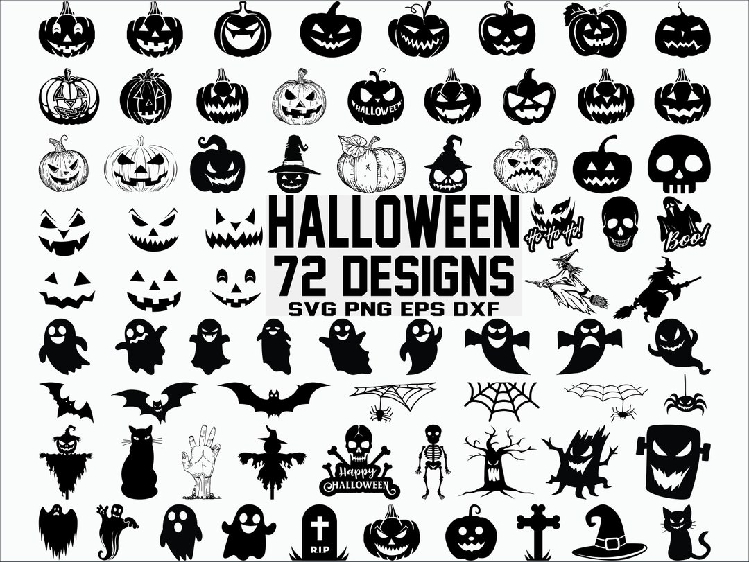 Halloween SVG/ Pumpkin Svg/ Witch Svg/ Ghost Svg/ Skeleton/ Spiderweb ...