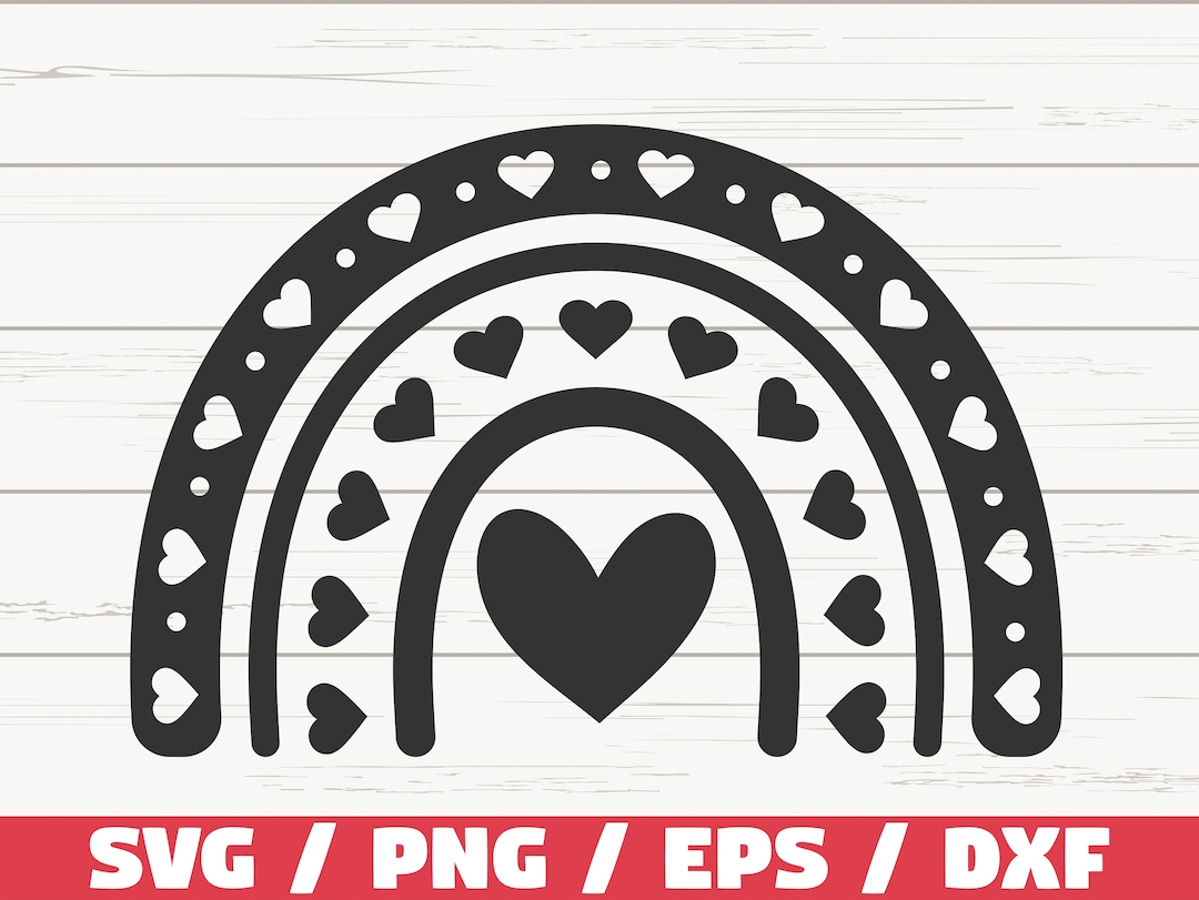 Boho Rainbow SVG / Pastel Rainbow SVG / Cut File / Cricut / Commercial ...