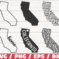 California SVG Eps Png, Retro Text Svg, Home States Svg, Patriotic ...