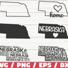 Nebraska Outline SVG | Nebraska PNG | Nebraska Clip Art | Nebraska ...