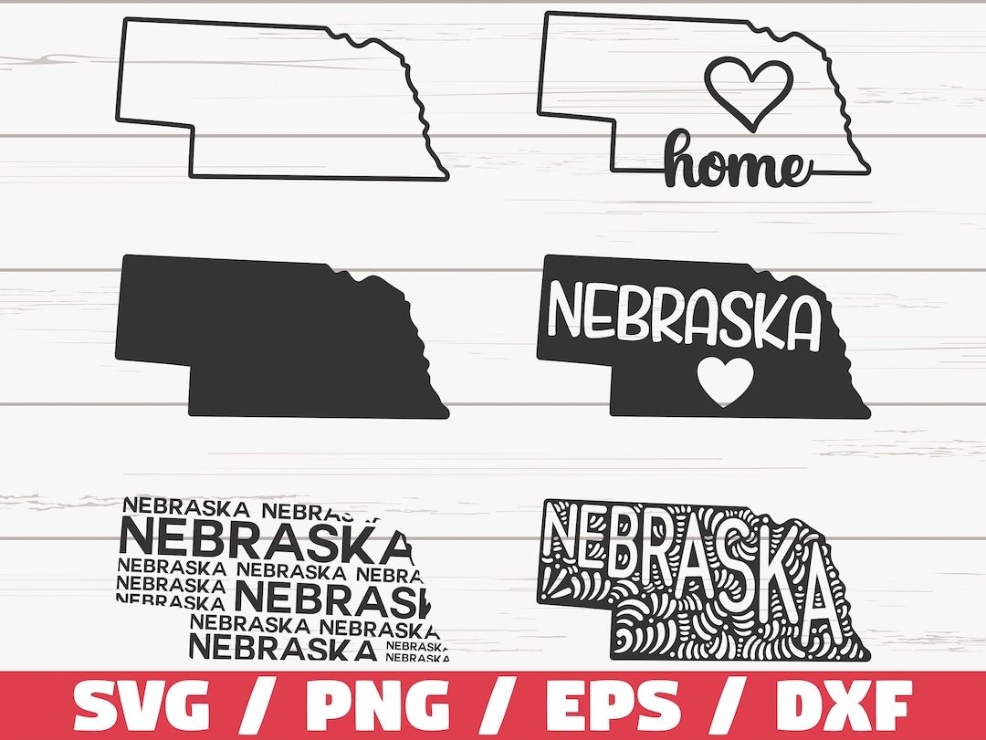 Nebraska State SVG / Cut File / Cricut / Clip Art / Commercial Use ...