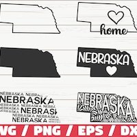 Nebraska Outline SVG | Nebraska PNG | Nebraska Clip Art | Nebraska ...