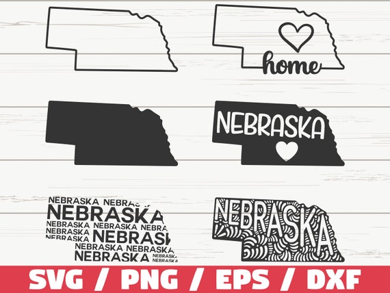 Nebraska State SVG / Cut File / Cricut / Clip Art / Commercial | Etsy