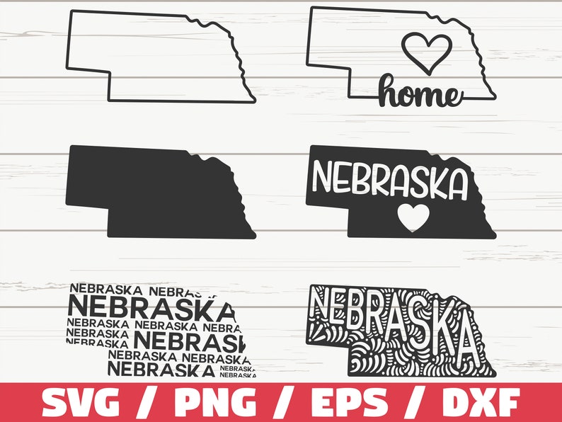 Nebraska State SVG / Cut File / Cricut / Clip Art / Commercial - Etsy