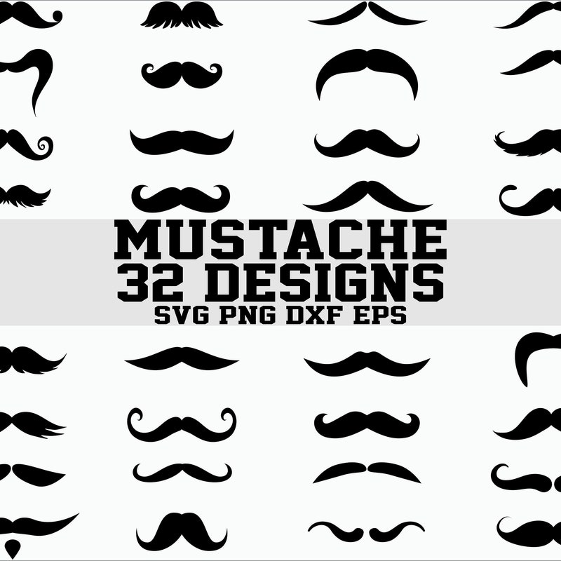 Mustache Clip Art - Etsy