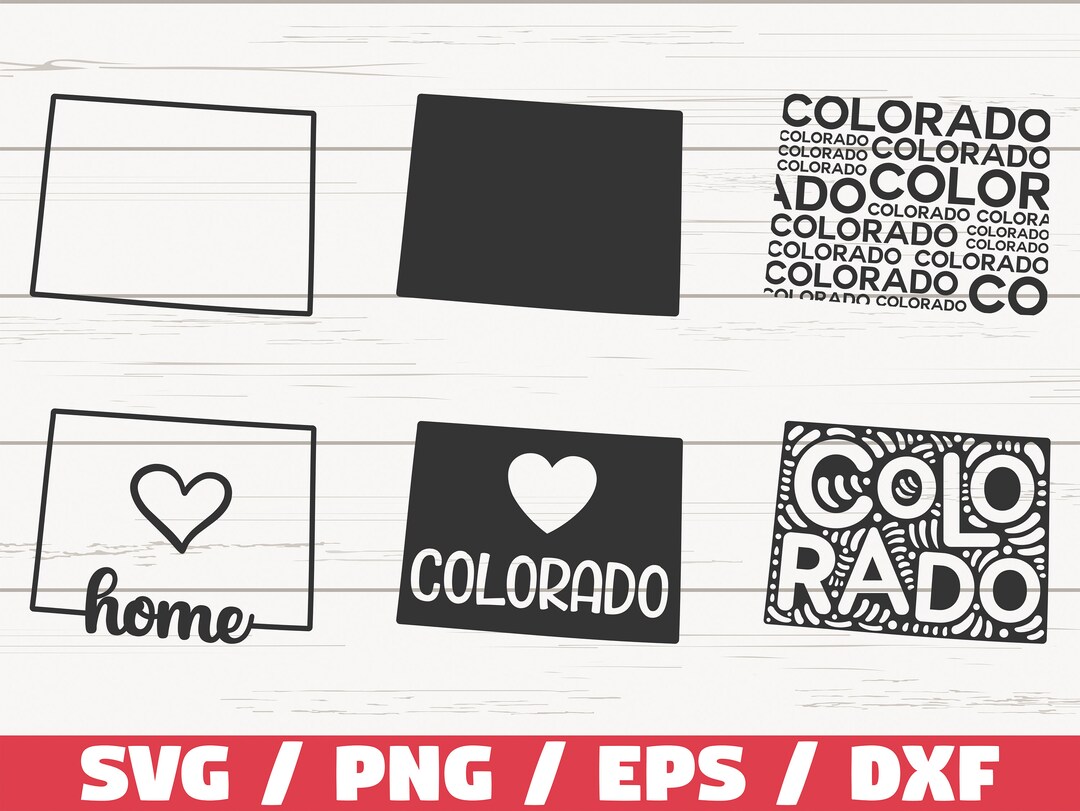 Colorado State SVG / Cut File / Cricut / Clip Art / Commercial Use ...
