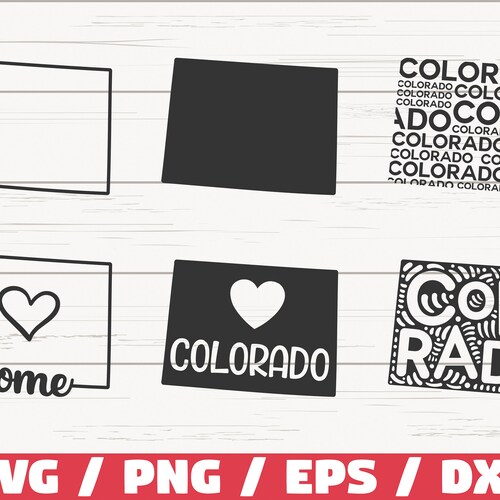 Colorado State SVG / Cut File / Cricut / Clip Art / Commercial - Etsy
