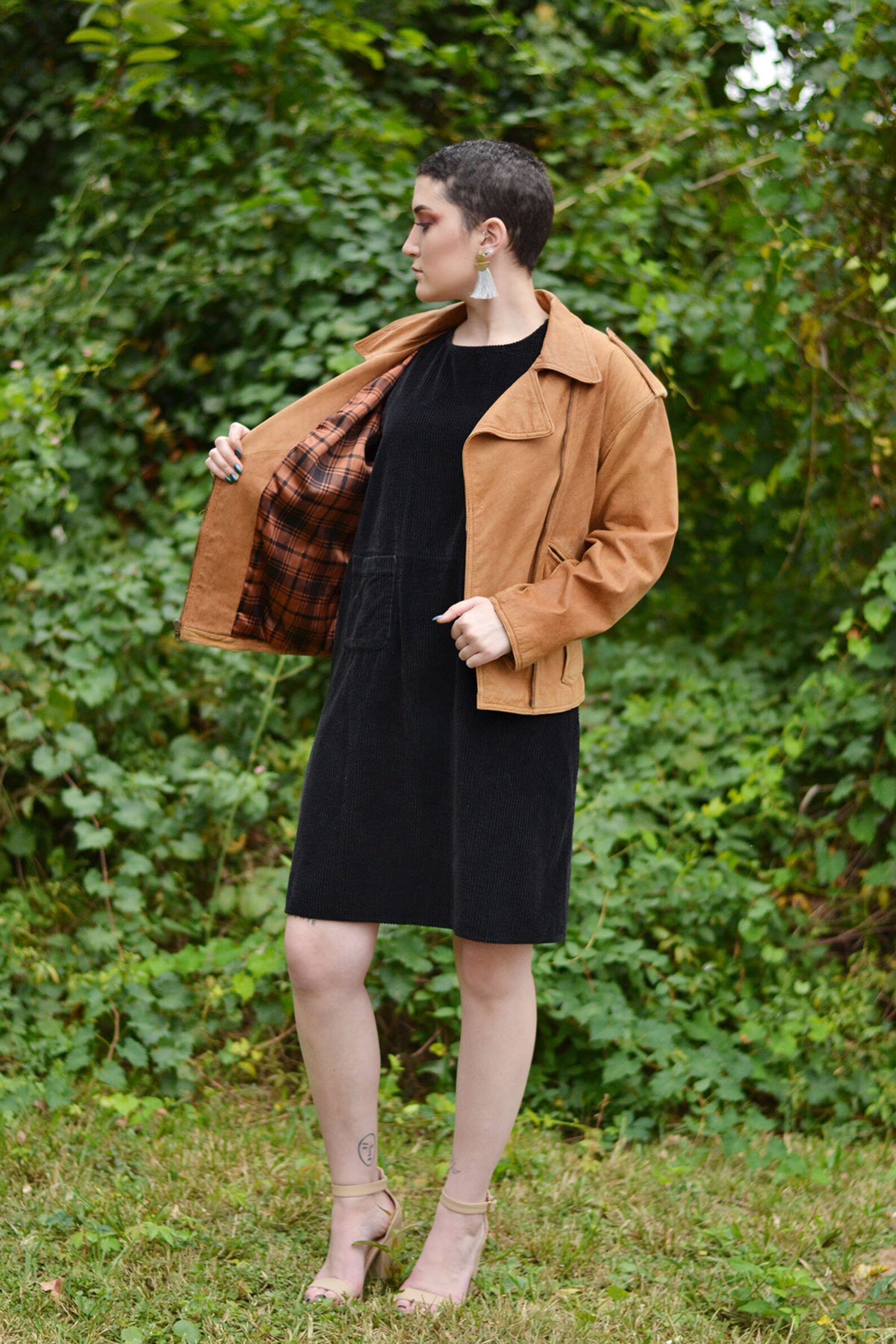 Vintage Tan Leather Outlaw Biker Jacket - Etsy