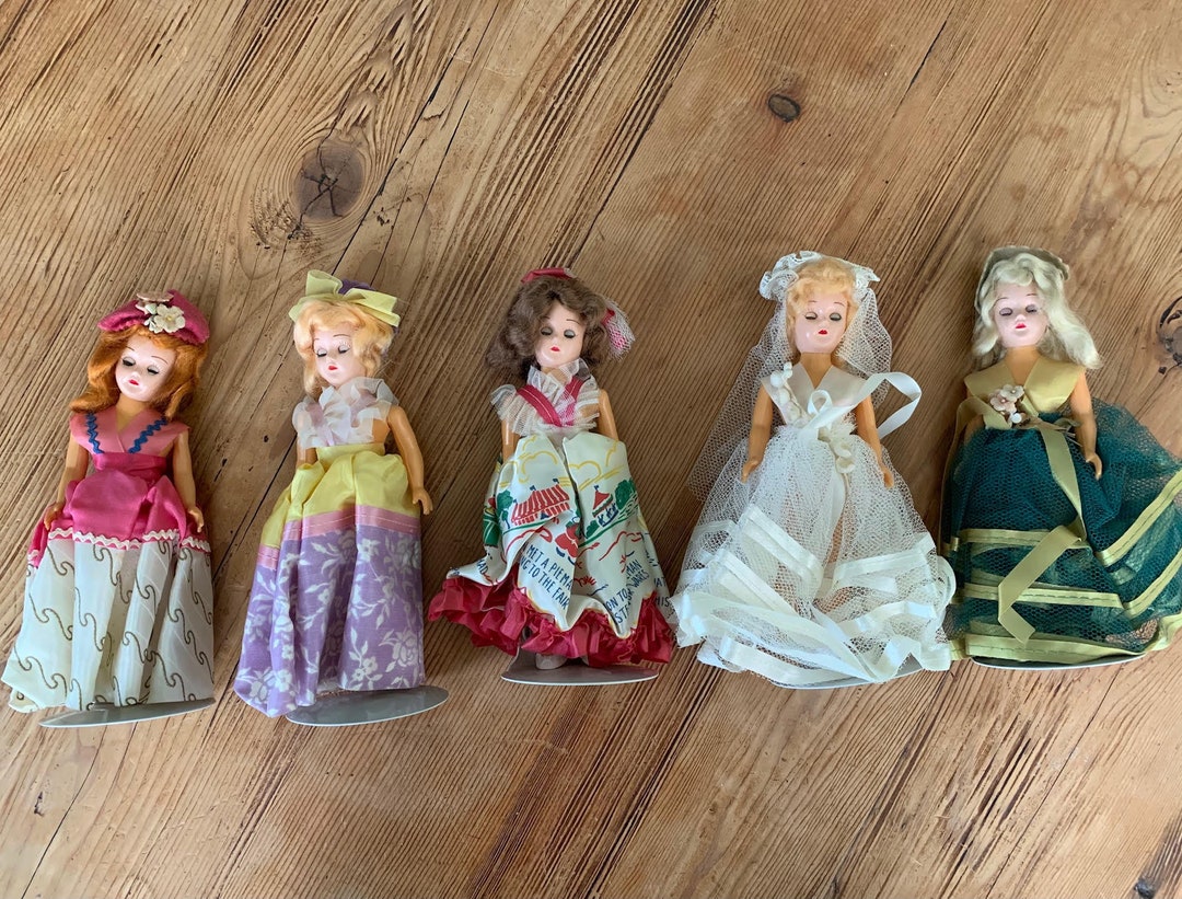 Vintage Kaiser Doll Set – Set of Five With Stands – Collectible ...