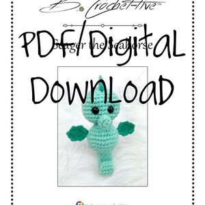 Seager the Seahorse (crochet PATTERN PDF ONLY) - Etsy
