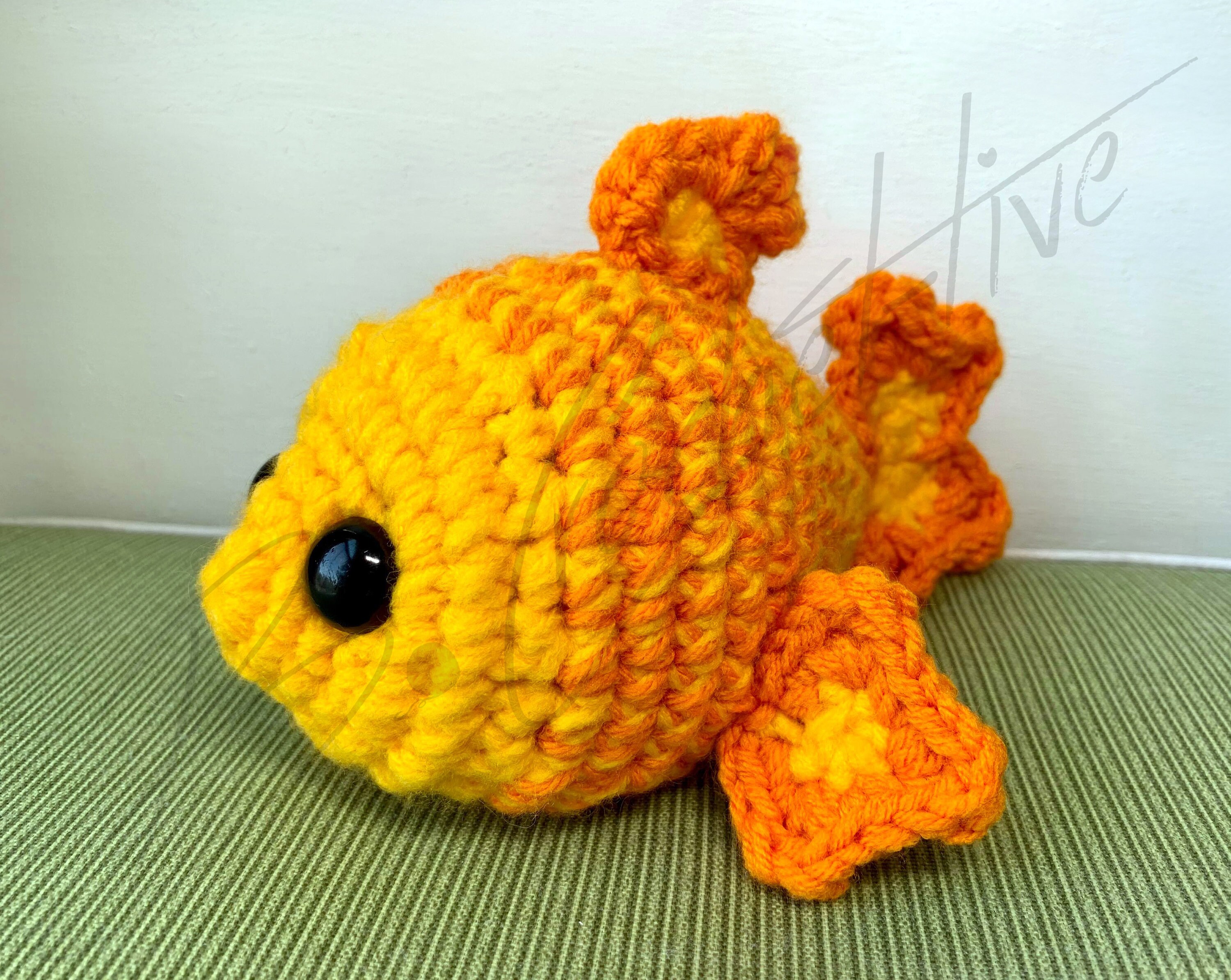 Goldie Fishawn the Goldfish crochet PATTERN PDF ONLY - Etsy
