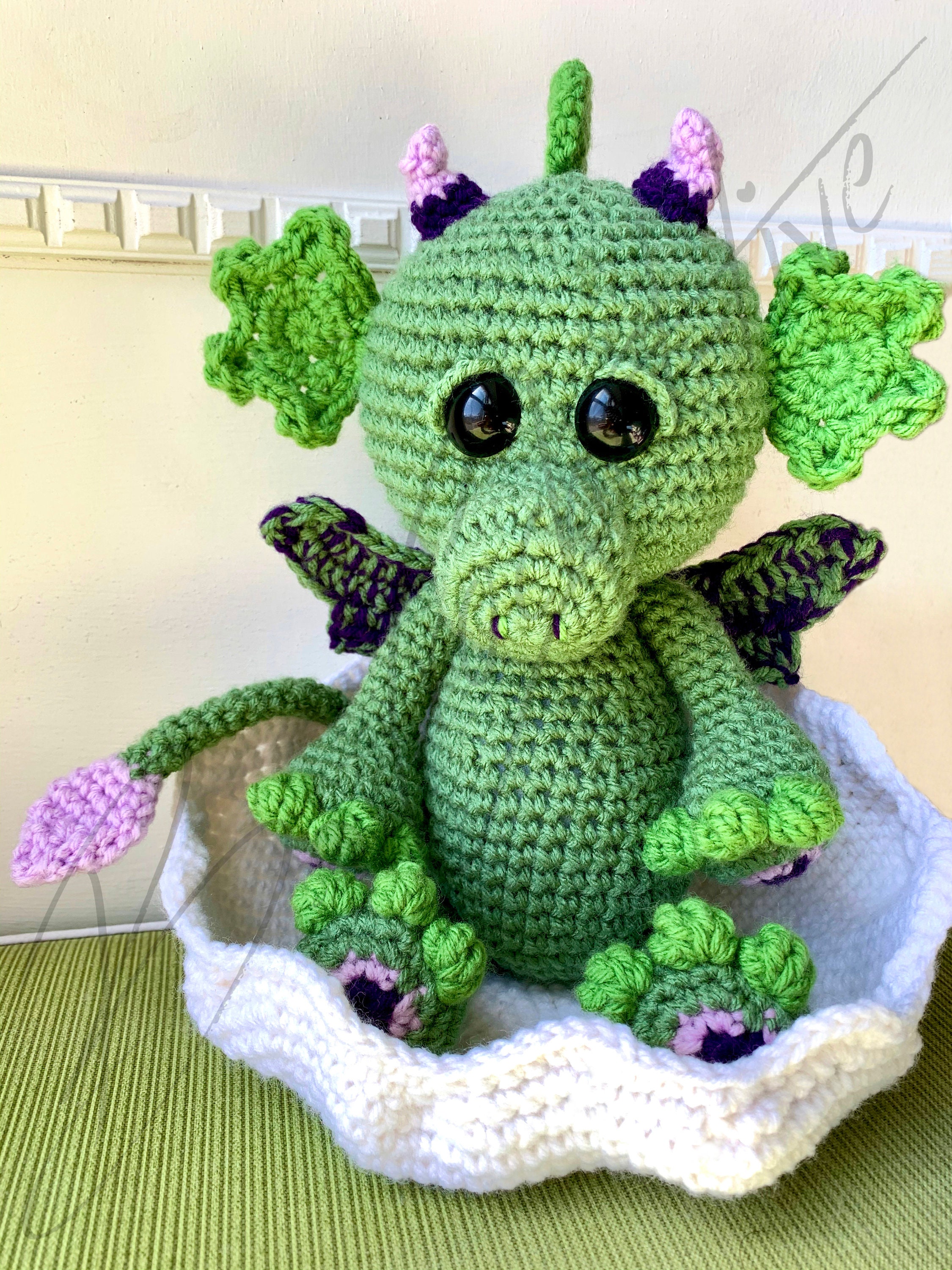 Drax the Sleepy Dragon Crochet PATTERN PDF ONLY | Etsy