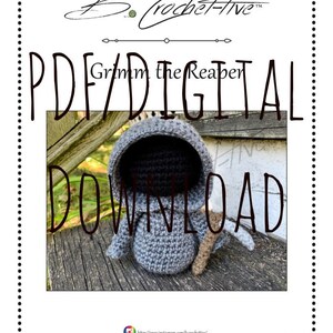 Grimm the Reaper (crochet PATTERN PDF ONLY) - Etsy