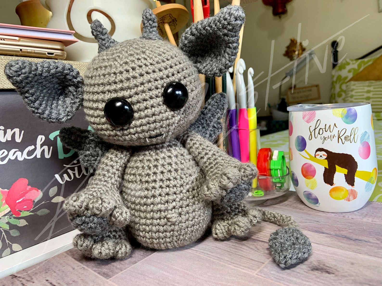 Gatsby the Gargoyle crochet PATTERN PDF ONLY - Etsy