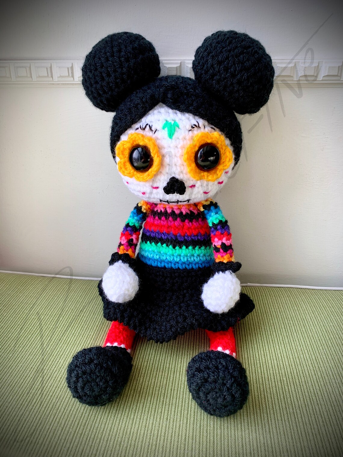 Dia Death a Day of the Dead Doll crochet PATTERN PDF ONLY - Etsy