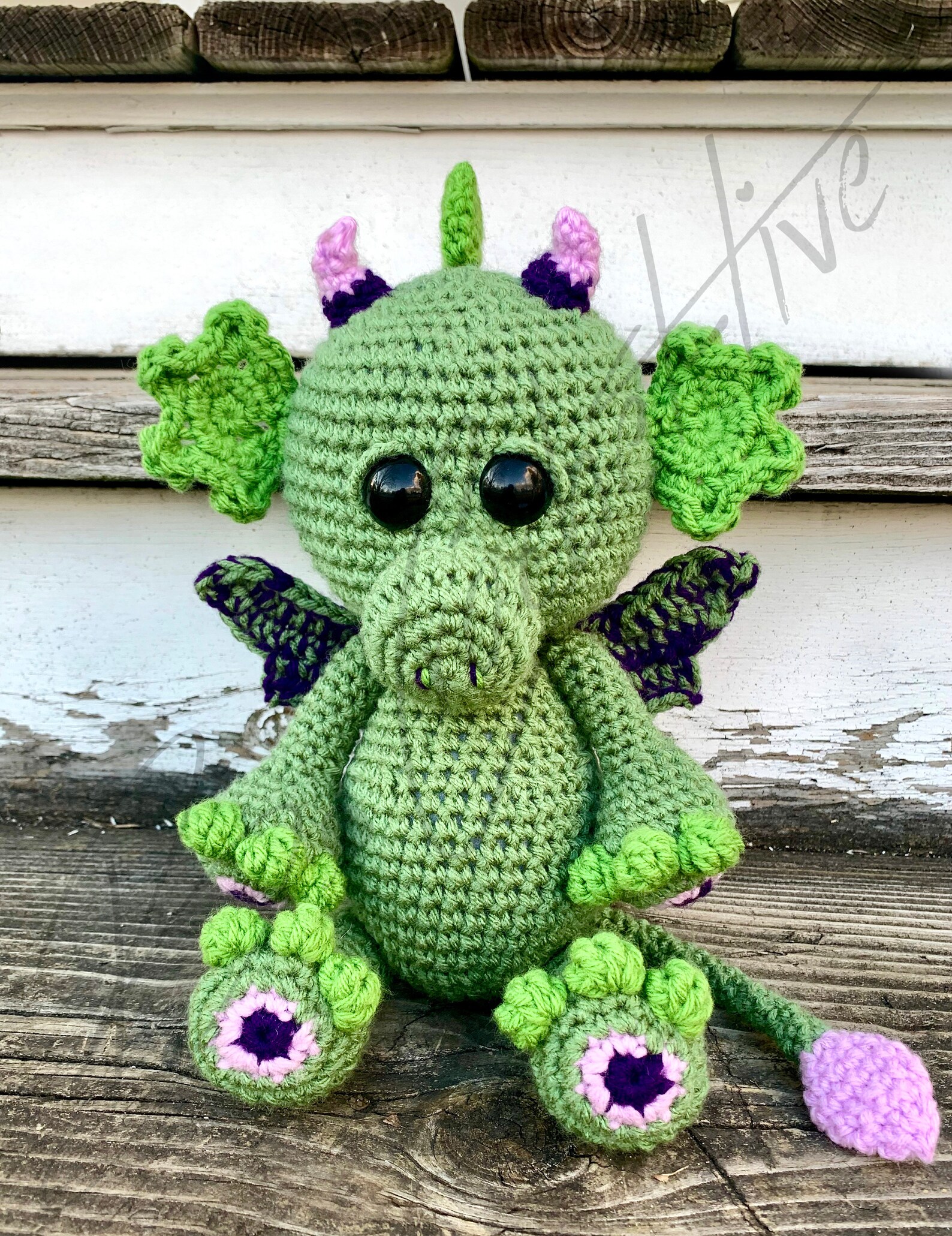 Drax the Sleepy Dragon crochet PATTERN PDF ONLY - Etsy