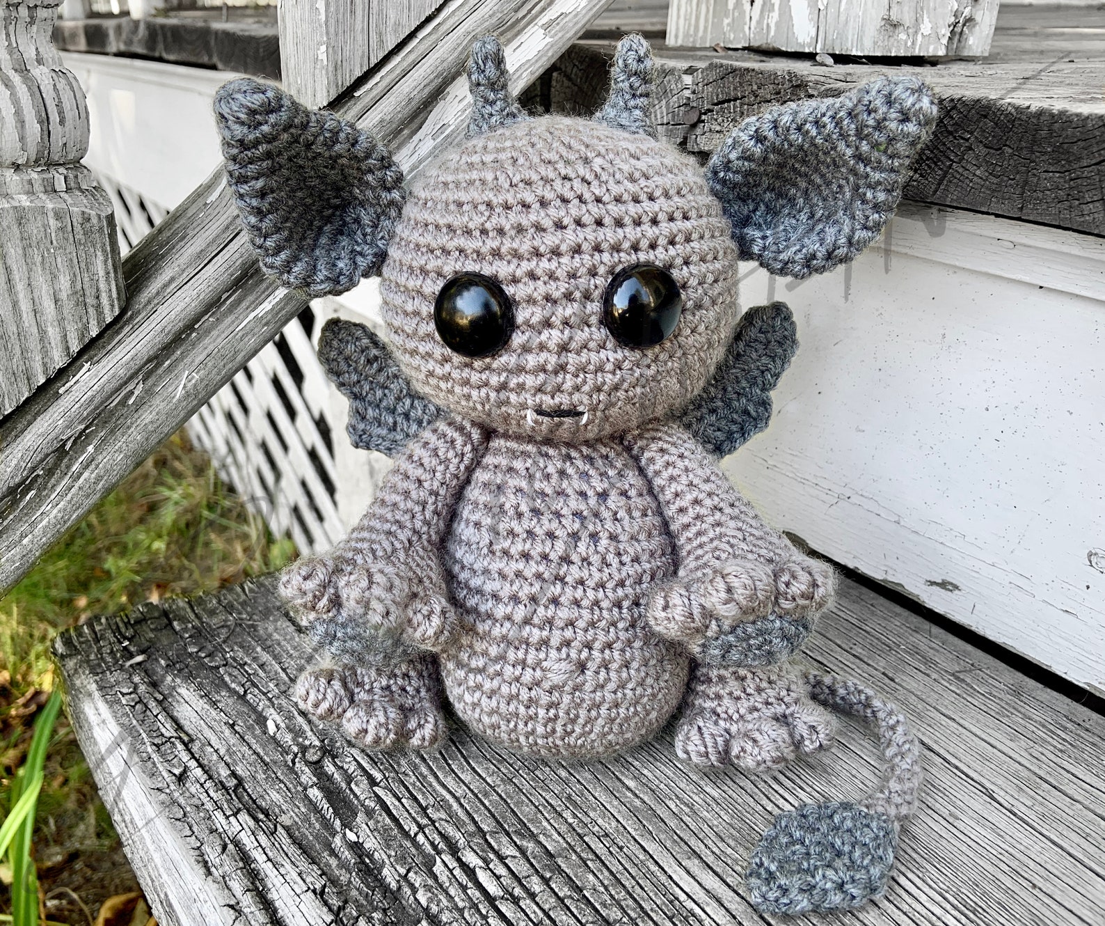 Gatsby the Gargoyle crochet PATTERN PDF ONLY - Etsy
