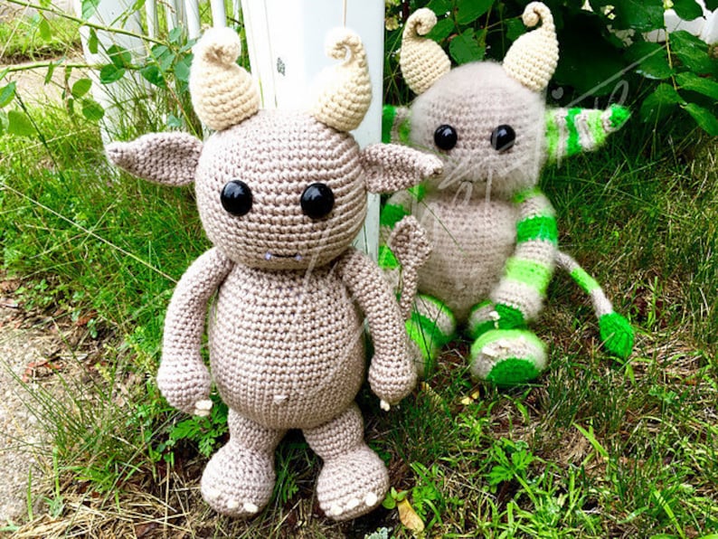 Menace & His Alter Ego Monster crochet PDF PATTERNS ONLY - Etsy