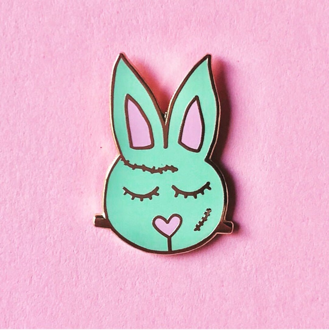 Frankenbunny Hard Enamel Pin - Etsy