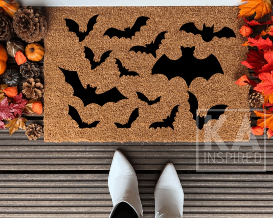 Bats Doormat, Halloween Doormat, Bat, Fall Doormat, Funny Doormat ...