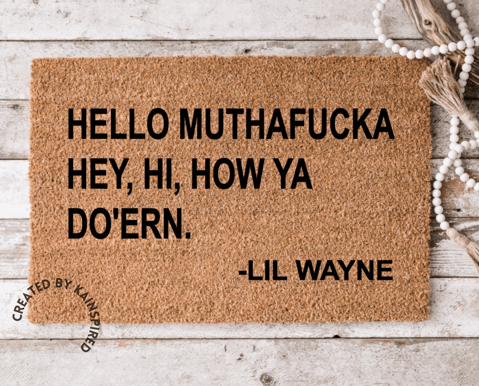 Lil Wayne Doormat Funny Doormat Welcome Mat Housewarming - Etsy