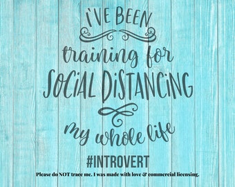 Social Distancing Expert Svg Files for Cricut Designs Social Distance ...