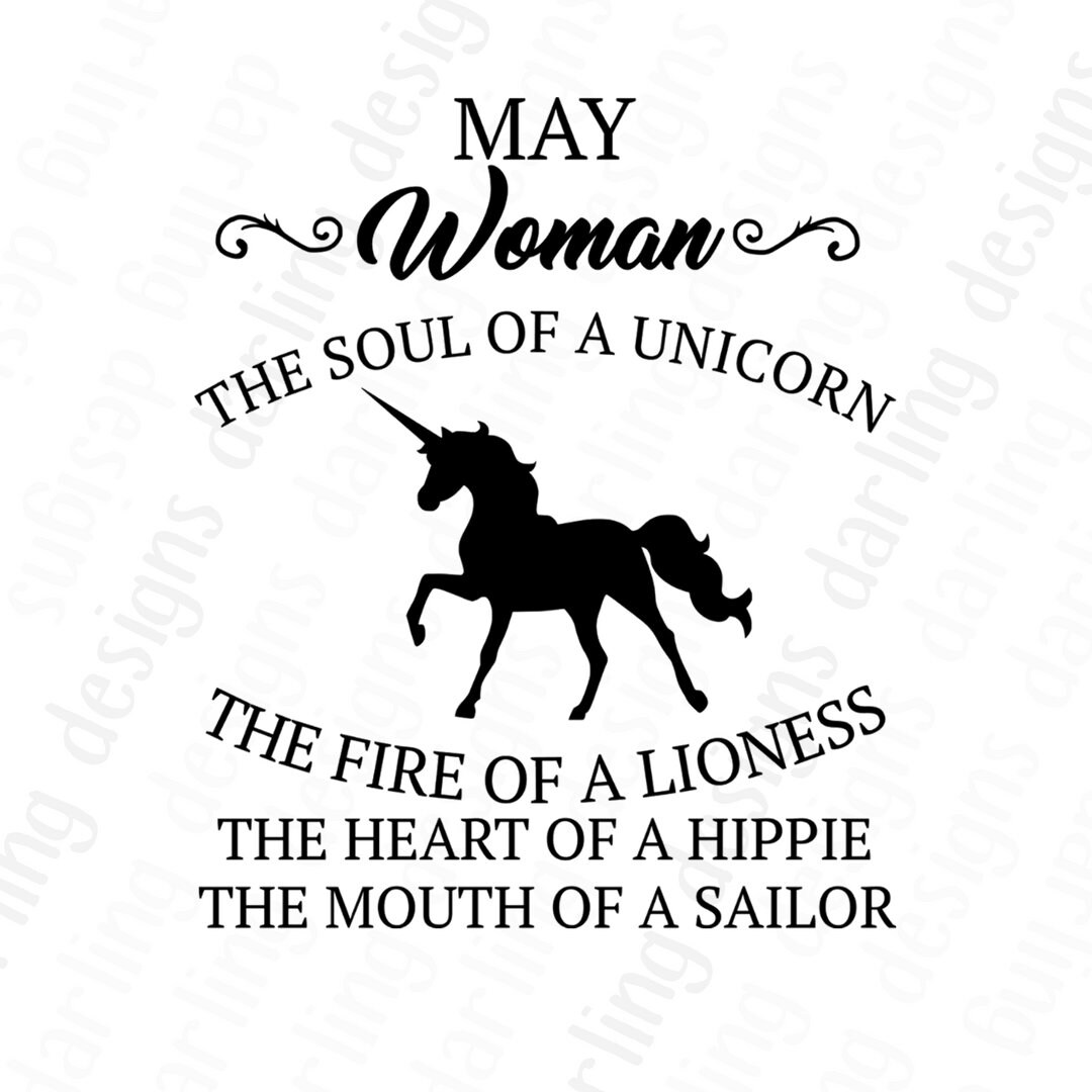 May Woman SVG May Birthday Svg Svg Png and Jpg Files for Cricut and ...