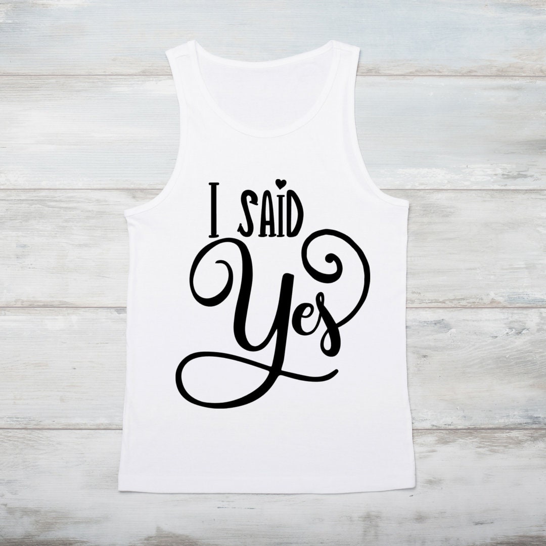 I said yes svg cut file for cricut or silhouette includes jpg | Etsy