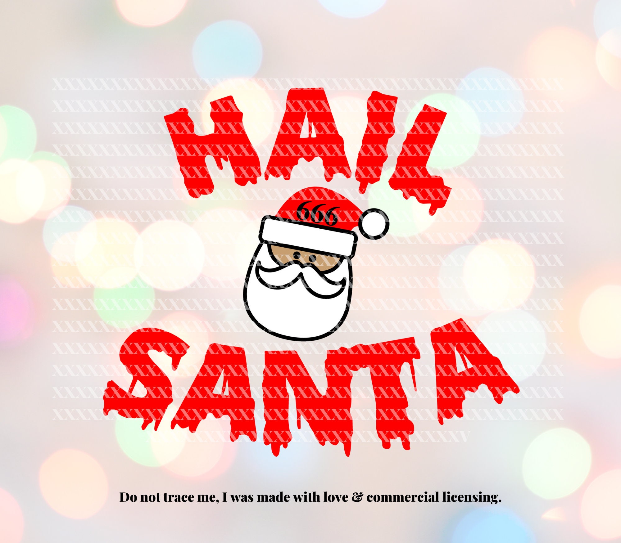 Hail Santa svg Funny Christmas svg Satan svg Christmas | Etsy