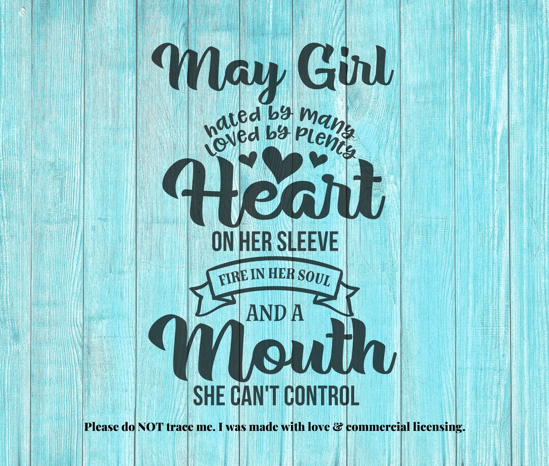 May Girl Svg May Birthday Svg May Birthday Cut File - Etsy