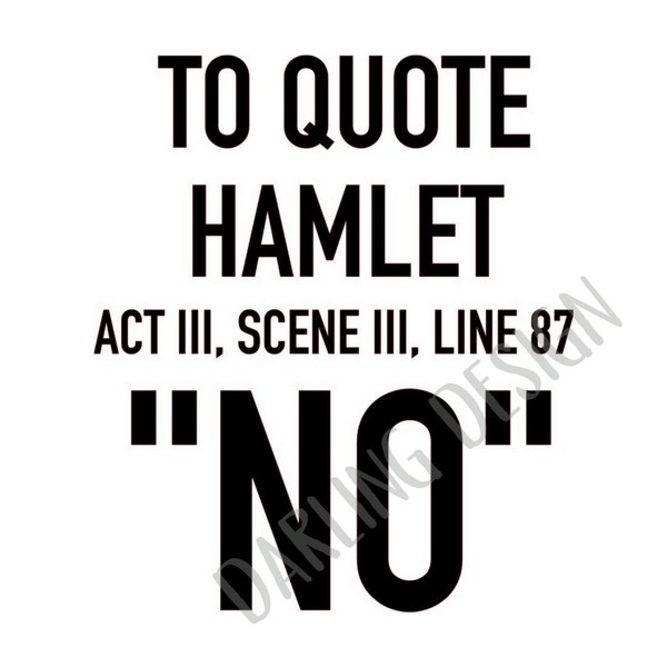 Hamlet Svg - Etsy