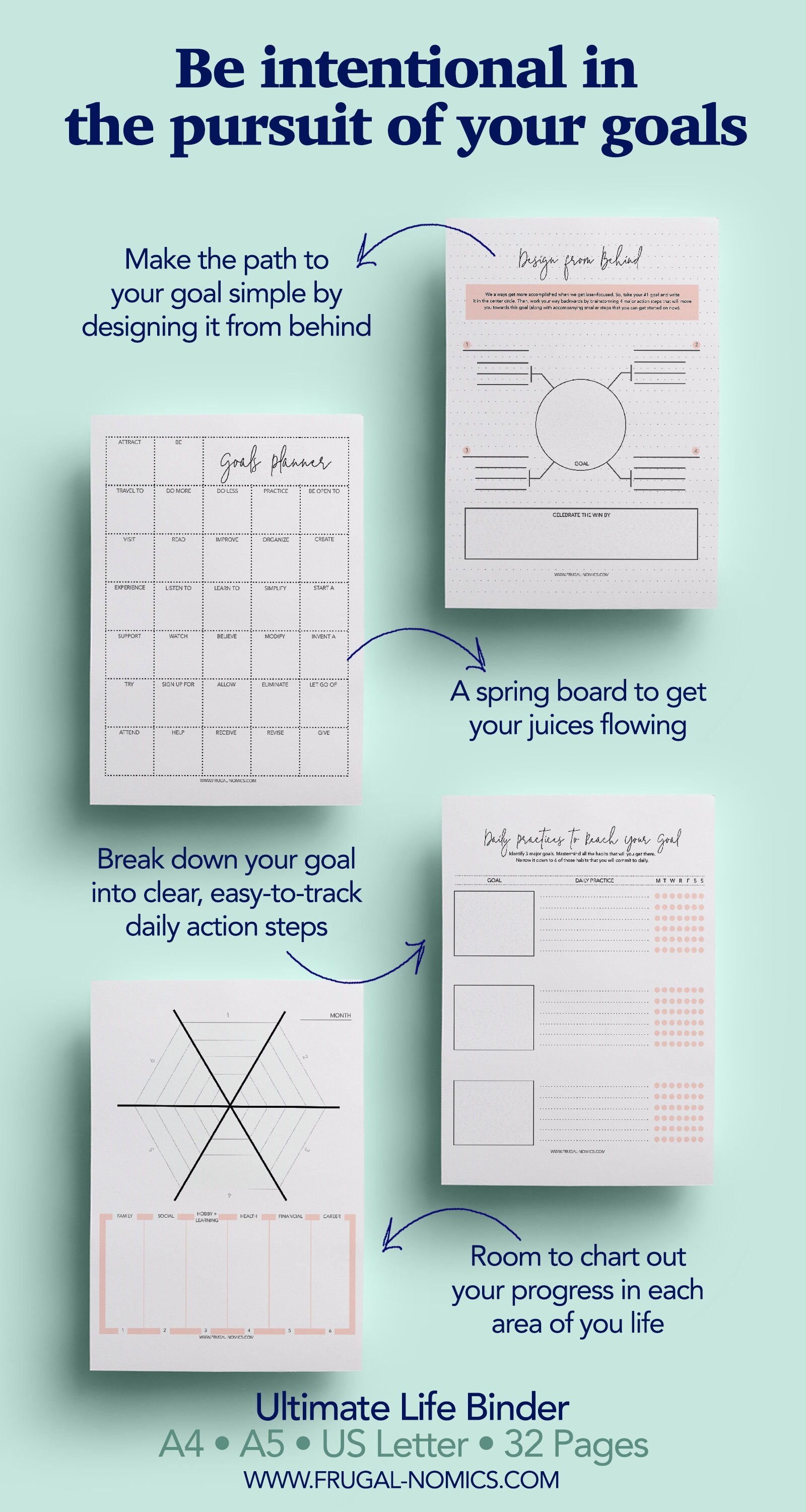 Ultimate Life Binder Goal Planner Printable Planner Daily | Etsy