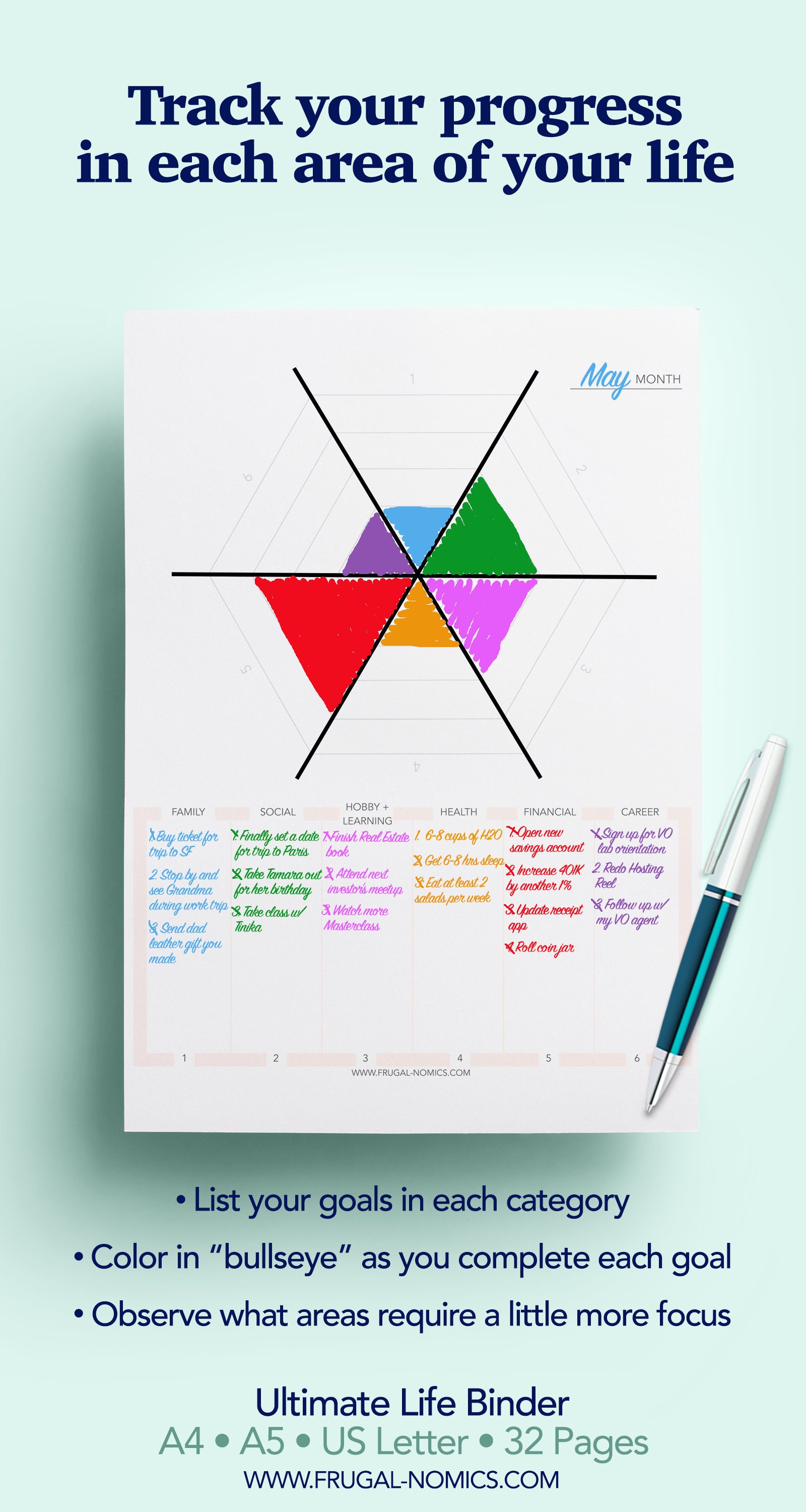 Ultimate Life Binder Goal Planner Printable Planner Daily | Etsy