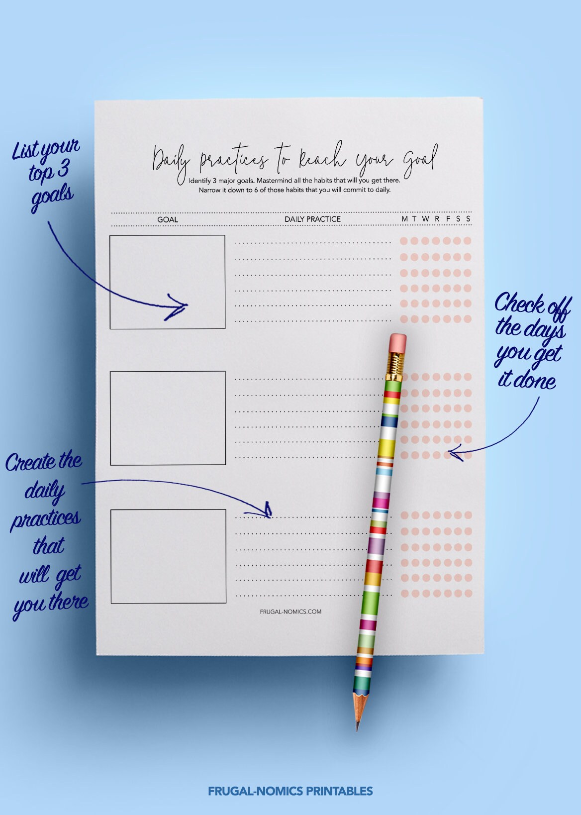 Goal Planner, Goal Tracker, Printable Planner, Instant Download ...