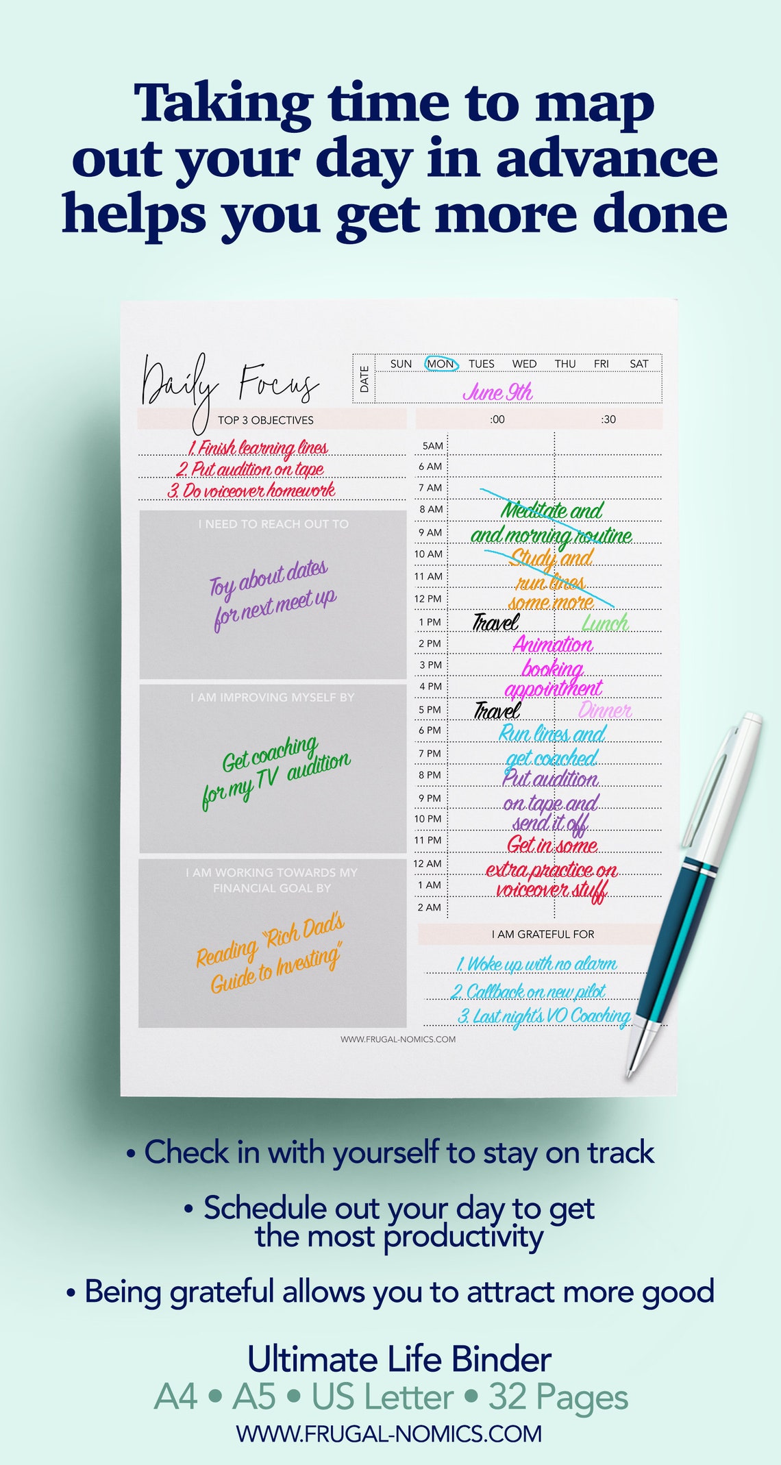 Ultimate Life Binder Goal Planner Printable Planner Daily - Etsy