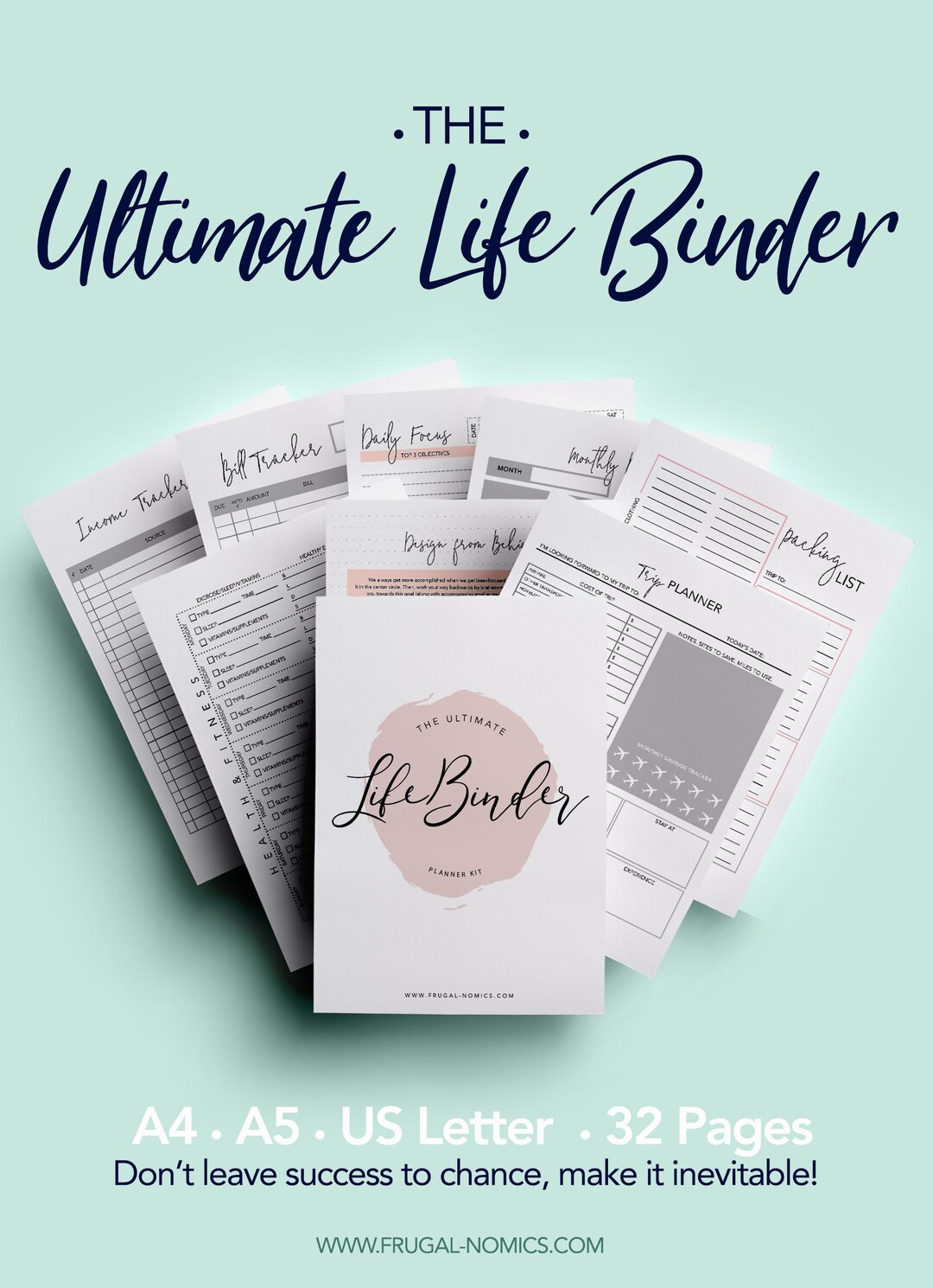 Ultimate Life Binder, Goal Planner, Printable Planner, Daily Planner ...