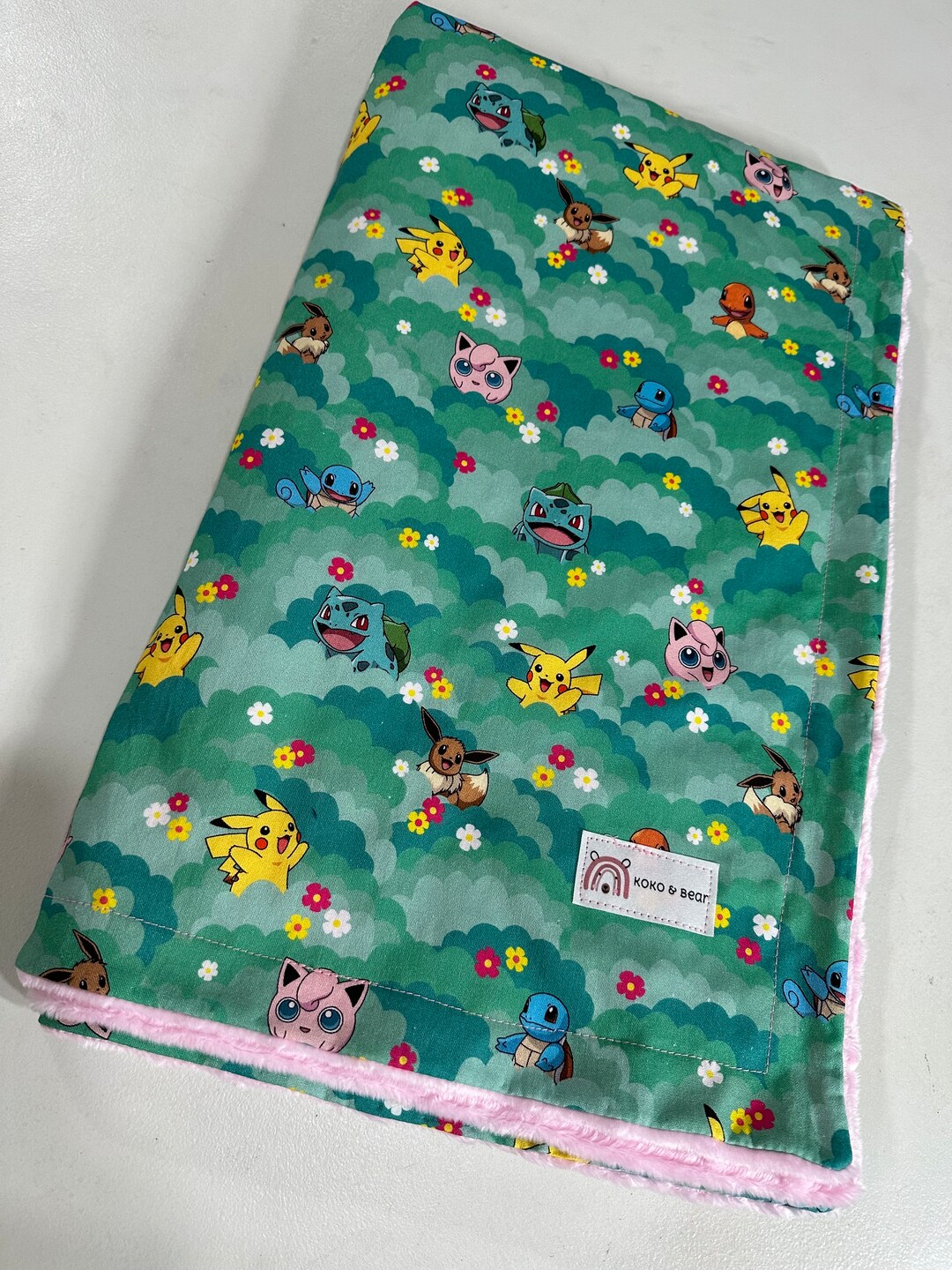 Hide-and-go-seek Pokémon Baby Minky Blanket - Etsy
