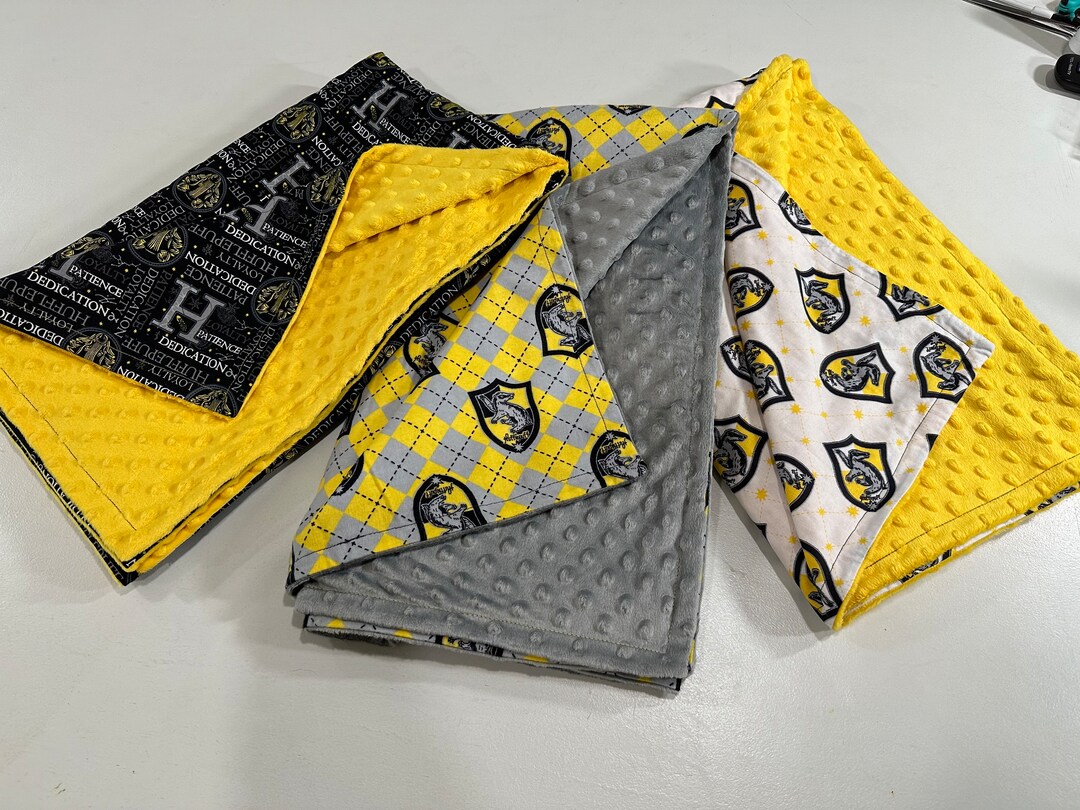 CLEARANCE Harry Potter Hufflepuff Assorted Baby Minky Blankets - Etsy