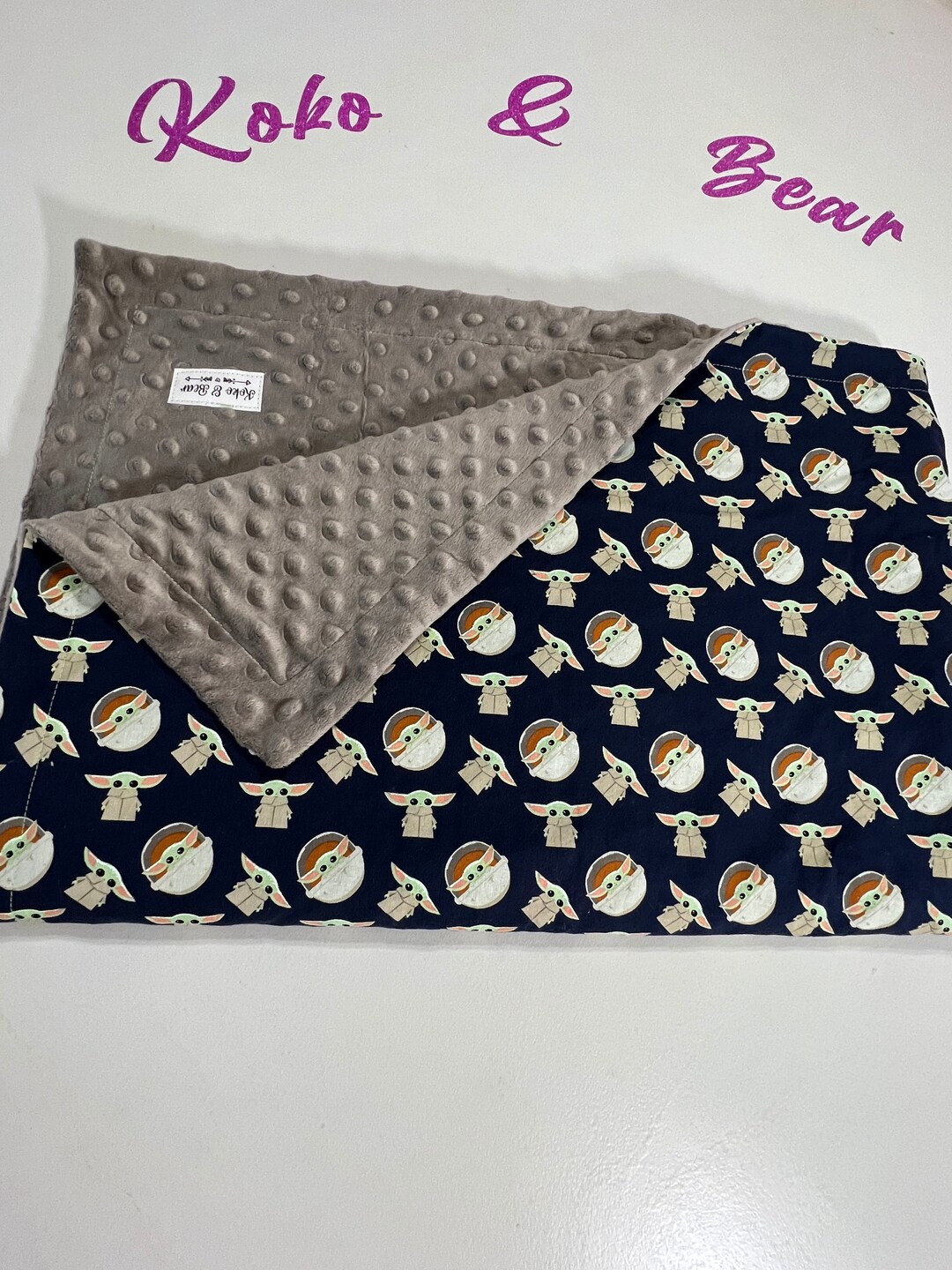 Baby Yoda Floating in a Pod Toddler Minky Throw - Etsy