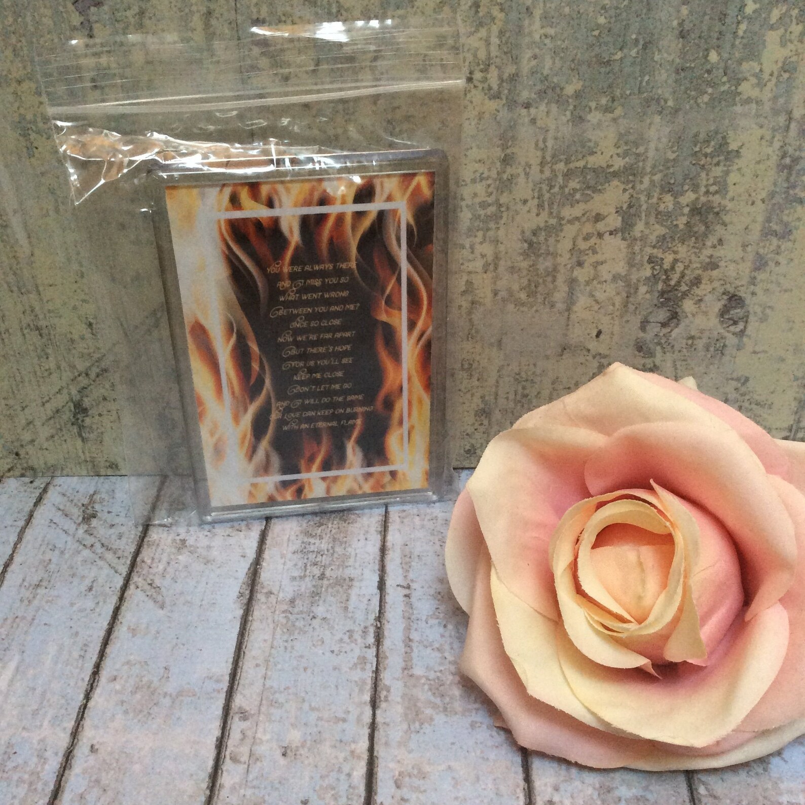 Eternal Flame Original Handmade Sentiment Jumbo Acrylic Magnet - Etsy