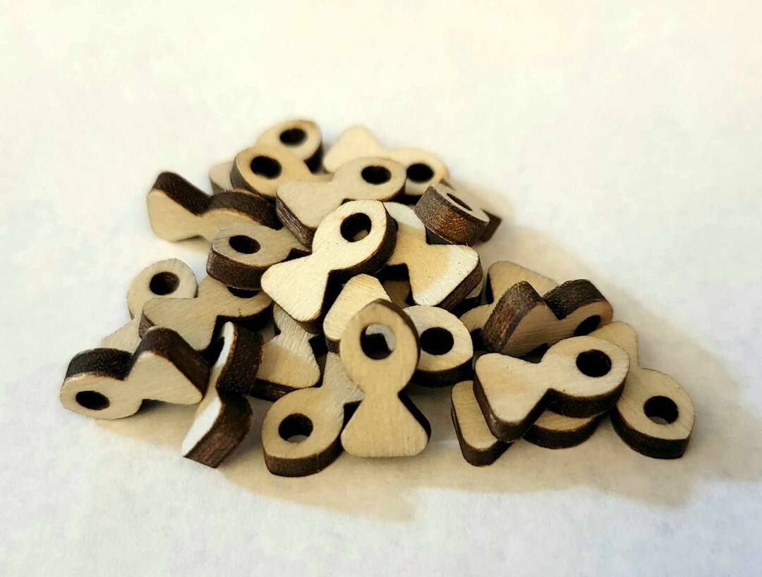 Rounded-shaped Small Basswood Wood Bail_1711 for Hanging Glass, Wood ...