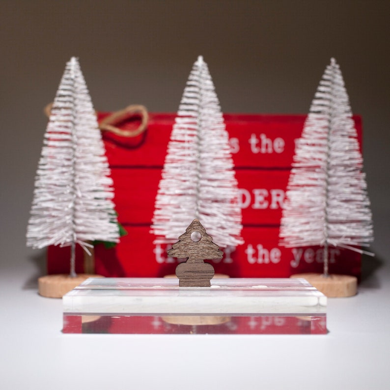 Tree-shaped Medium Walnut Wood Bail_1707 for Hanging Glass, Wood ...