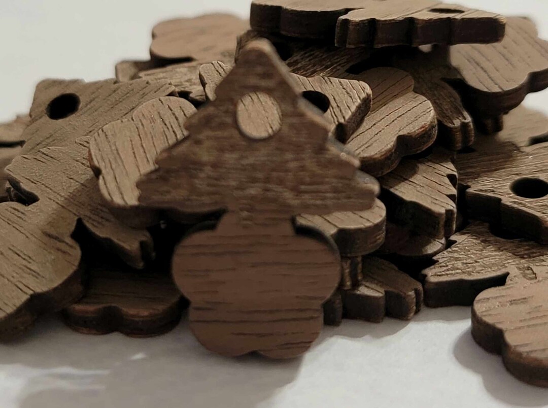 Tree-shaped Medium Walnut Wood Bail_1707 for Hanging Glass, Wood ...