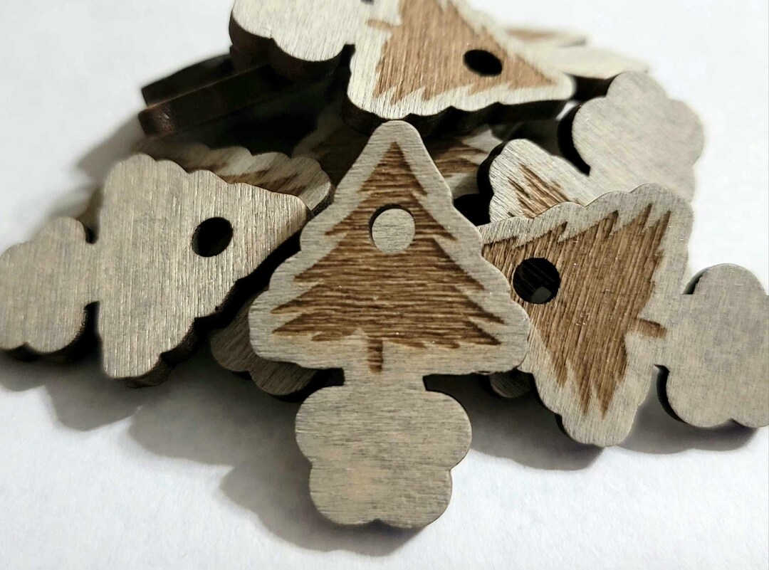 Tree-shaped Large Basswood Wood Bail_2000 for Hanging Glass, Wood ...