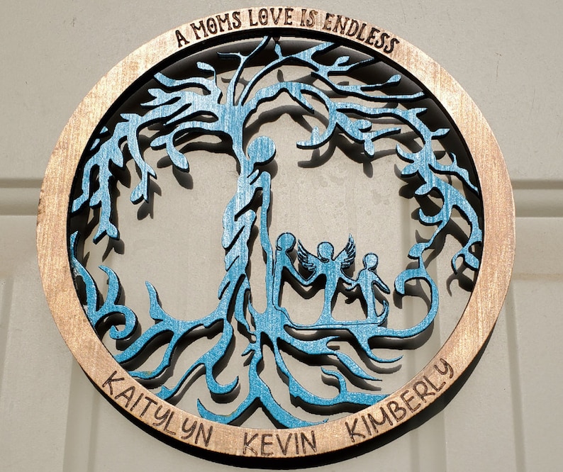 Tree of Life Mom and Children Child With Wings Available Can Be ...