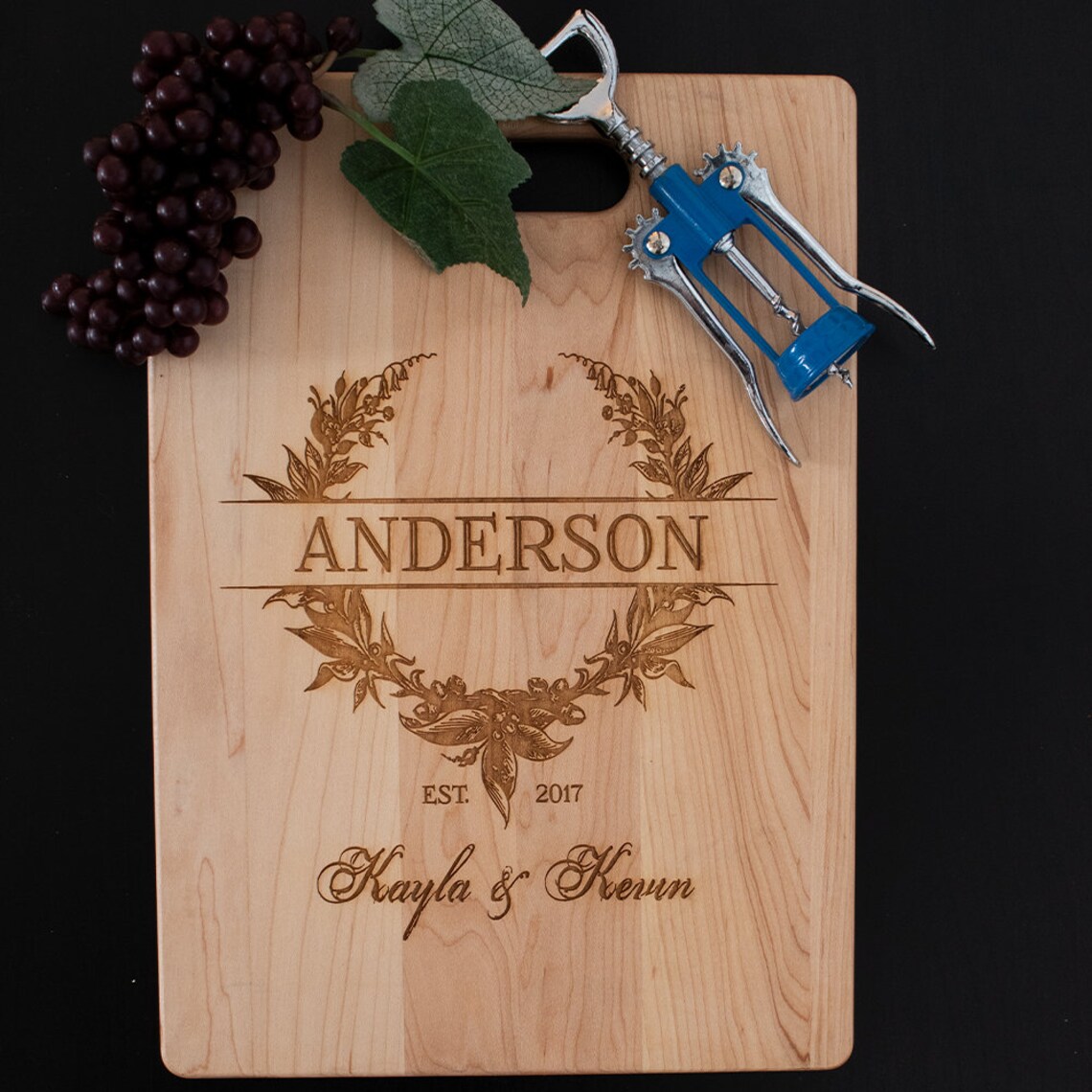Custom Engraved Personalized Names and Dates Engagement Anniversary ...