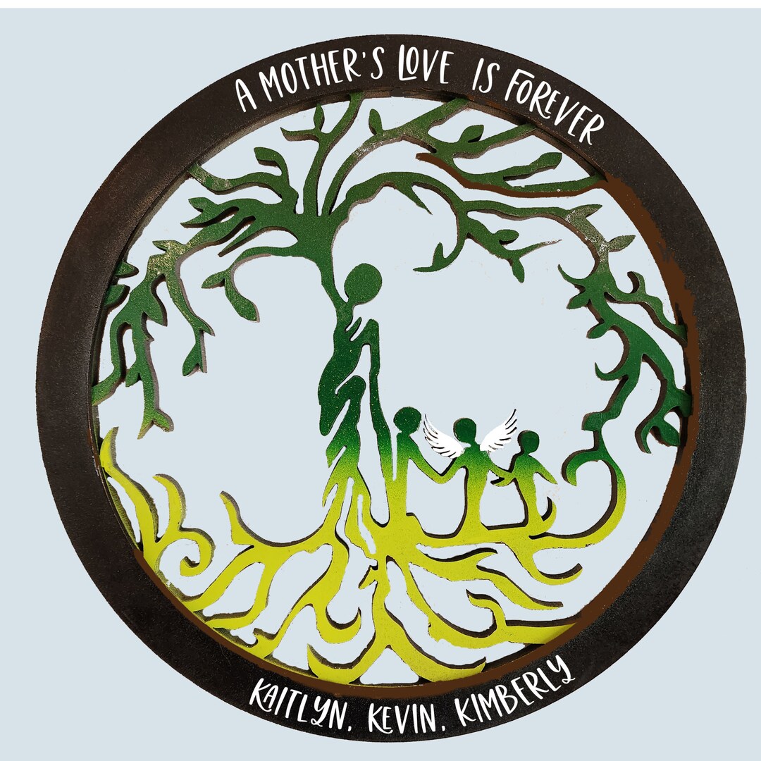 Tree of Life Mom and Children Child With Wings Available Can Be ...